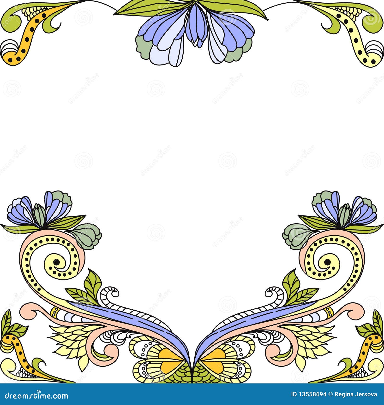 Template for Decorative Background Stock Vector - Illustration of ...