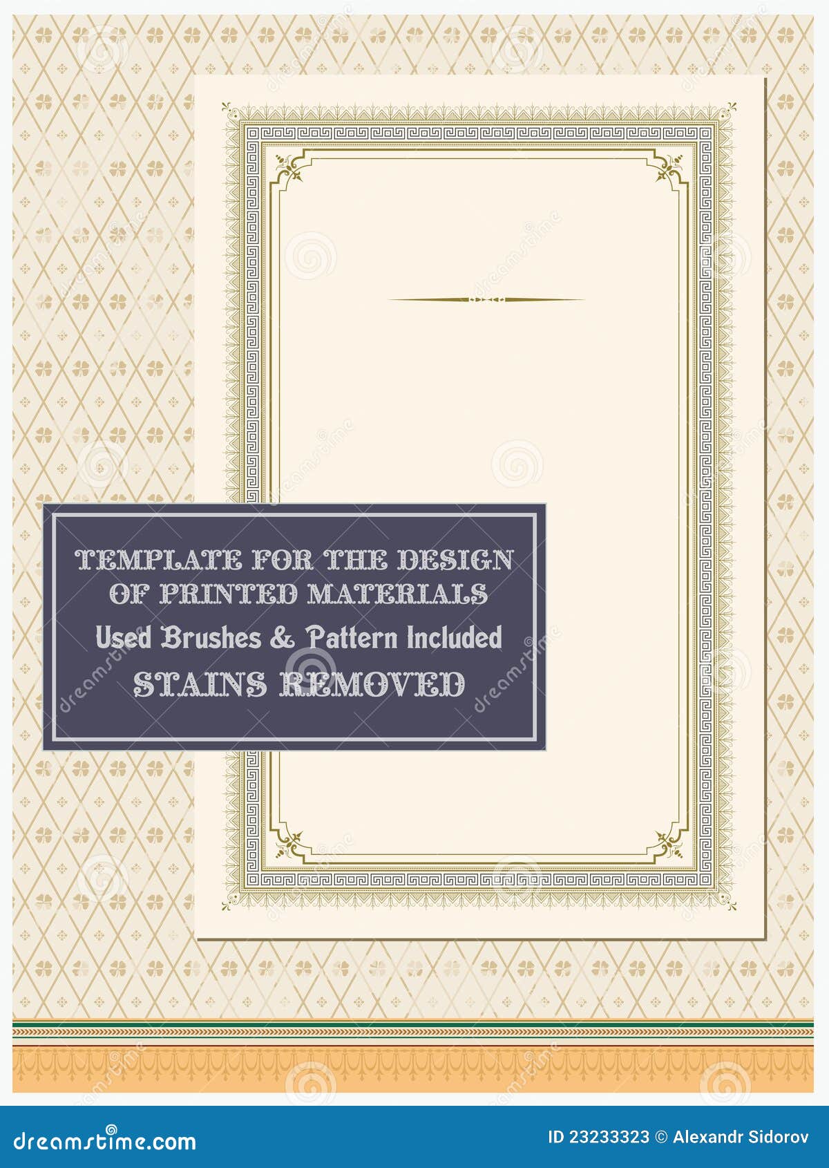 Template decorative frame stock vector. Illustration of card - 23233323