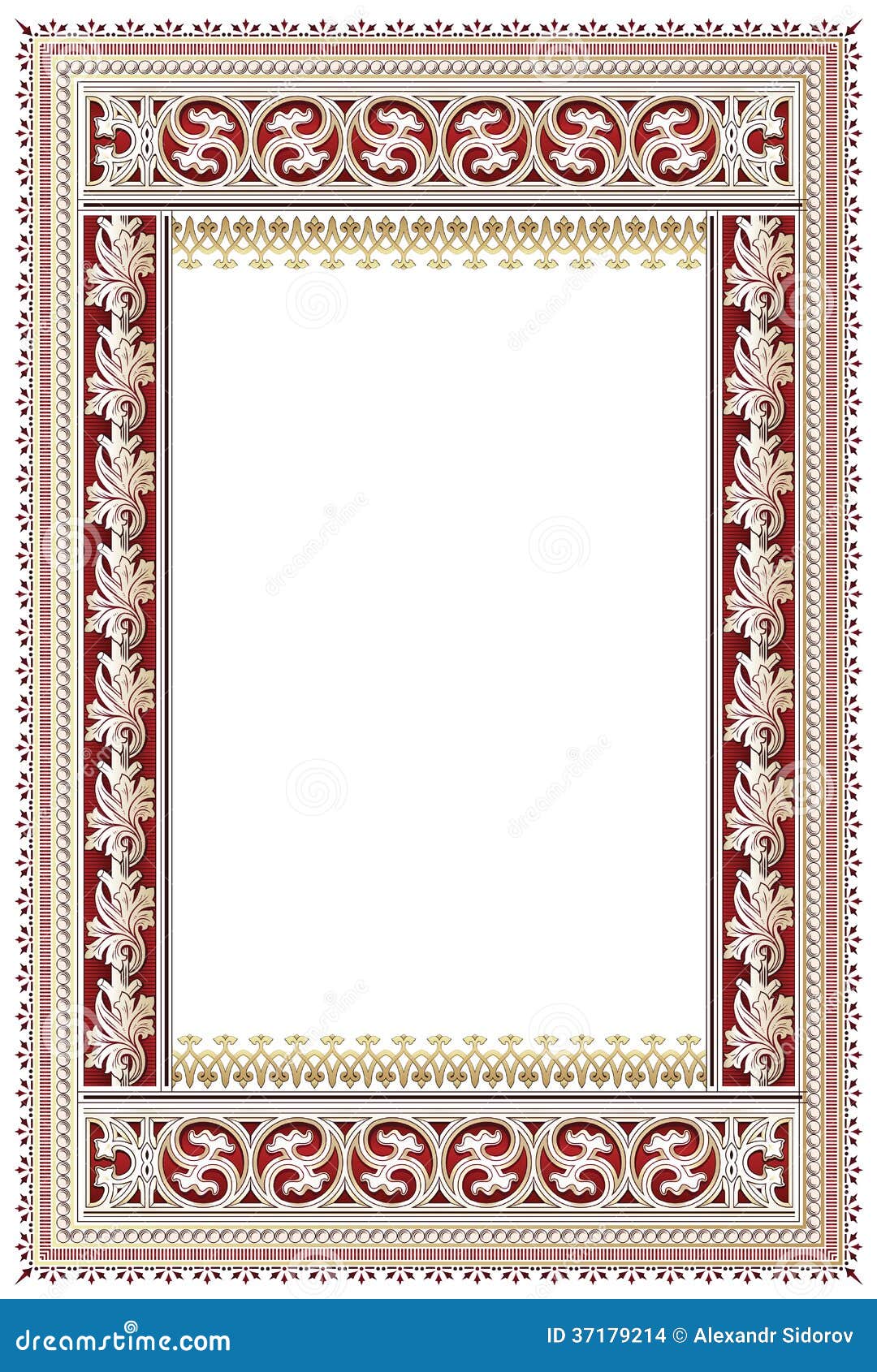 Template decorative frame stock vector. Illustration of ornament - 37179214