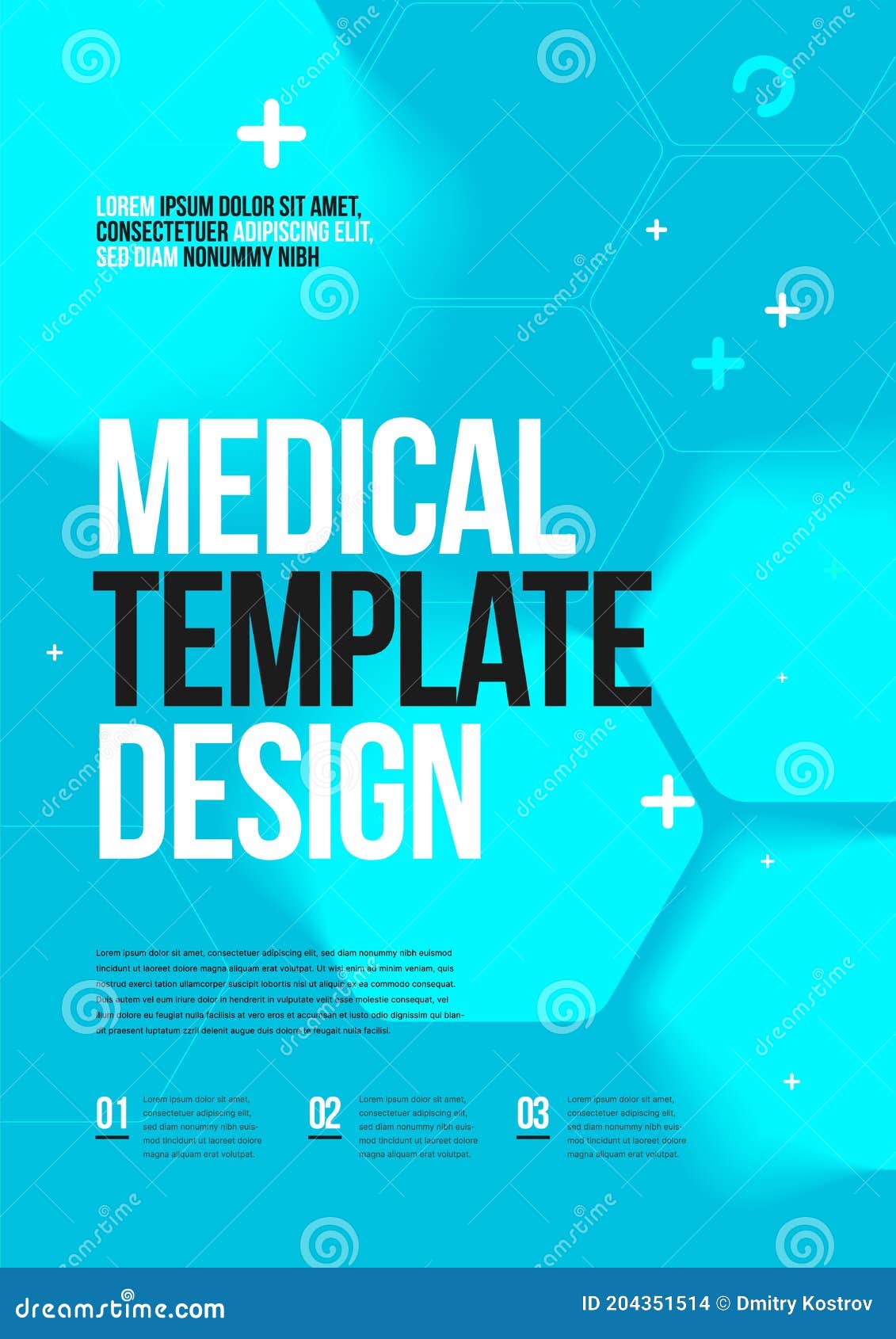 Vector Layout Design Template for Medicine. A4 Size. Stock Vector ...