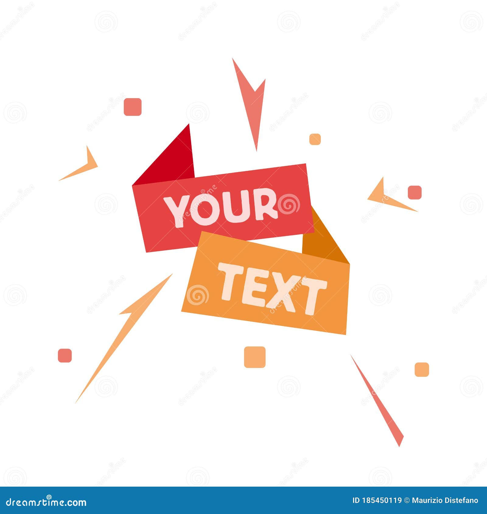 Template for Design Advertising and Poster on White Background. Flat ...