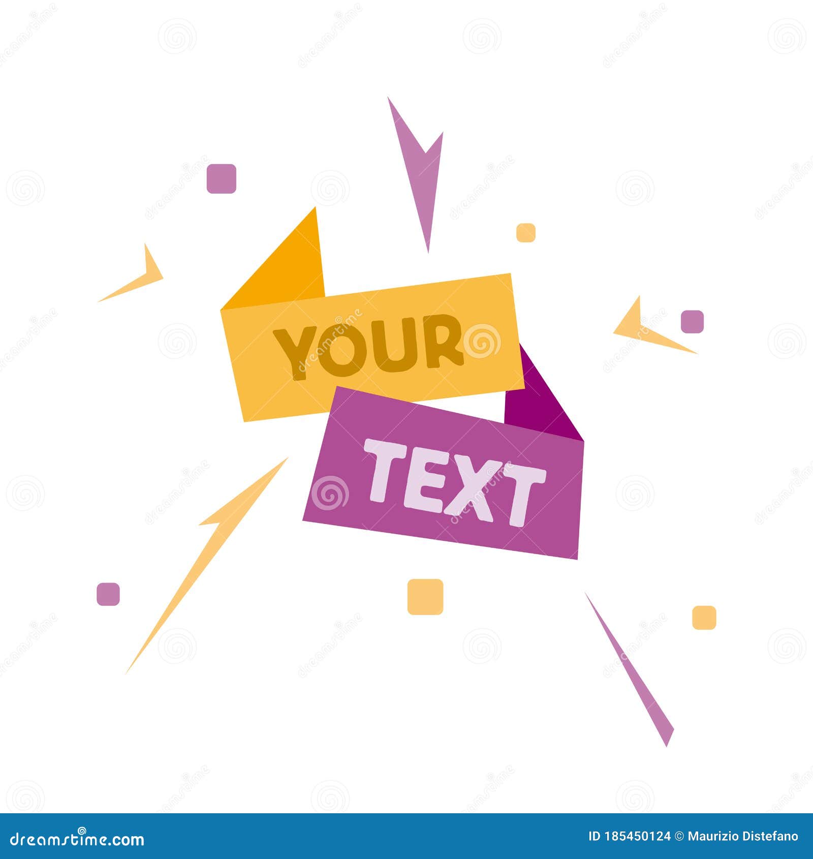 Template for Design Advertising and Poster on White Background. Flat ...