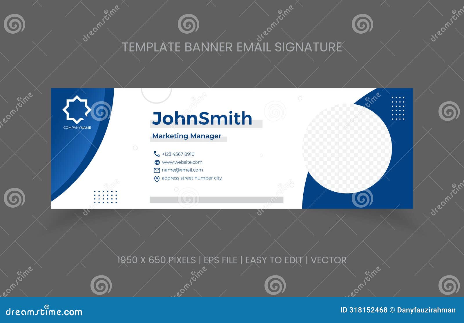 Template Design Email Signature. Website Promotion Personal Branding ...