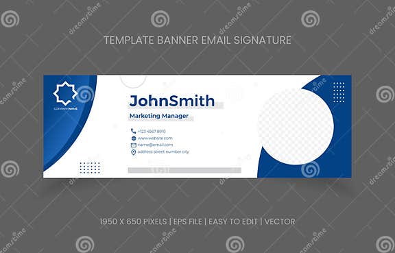 Template Design Email Signature. Website Promotion Personal Branding ...