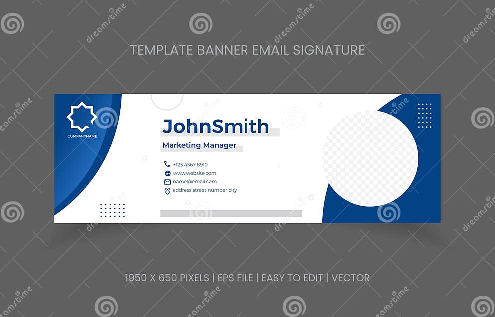 Template Design Email Signature. Website Promotion Personal Branding ...