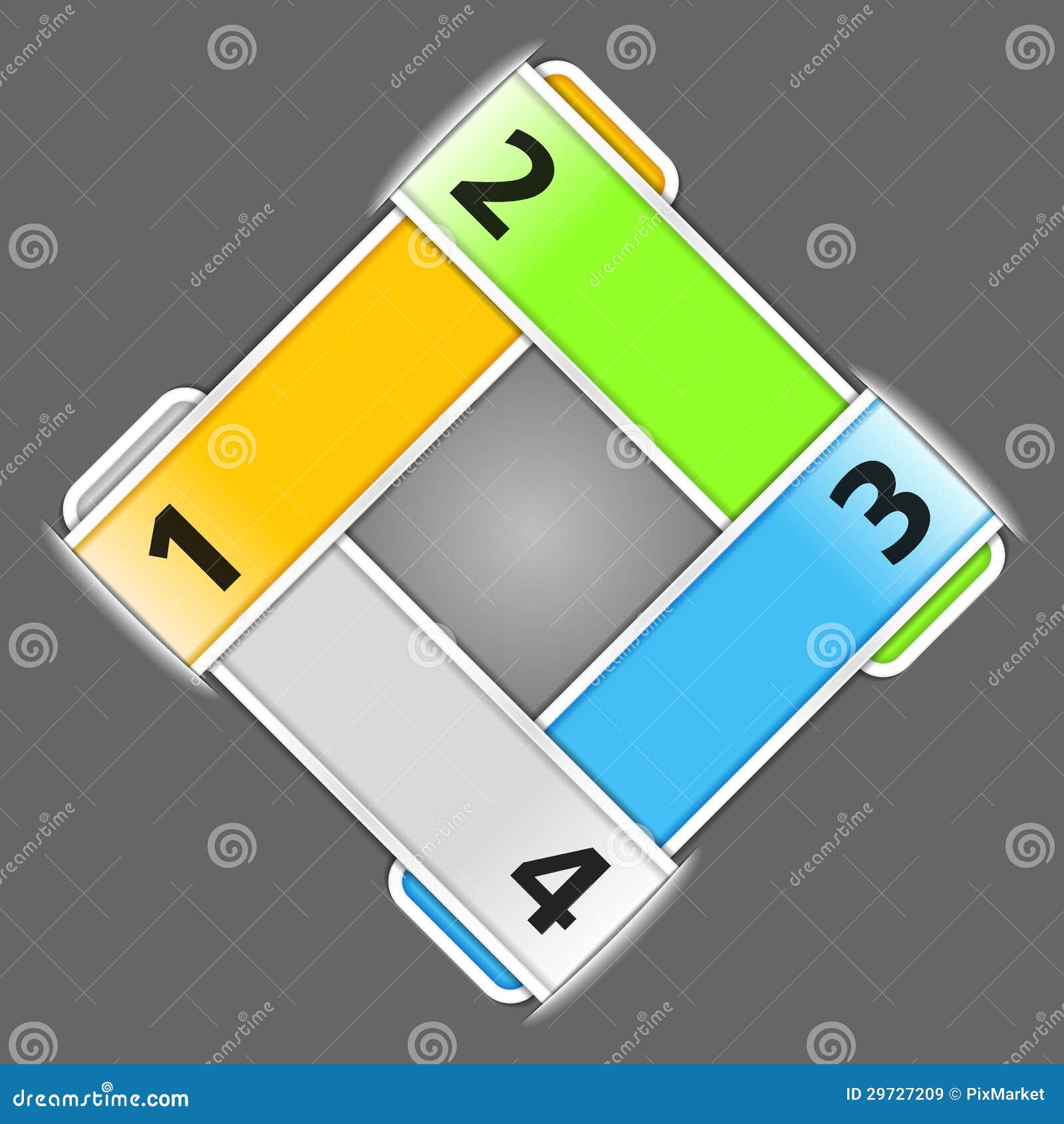 Design with Four Tabs stock vector. Illustration of background - 29727209