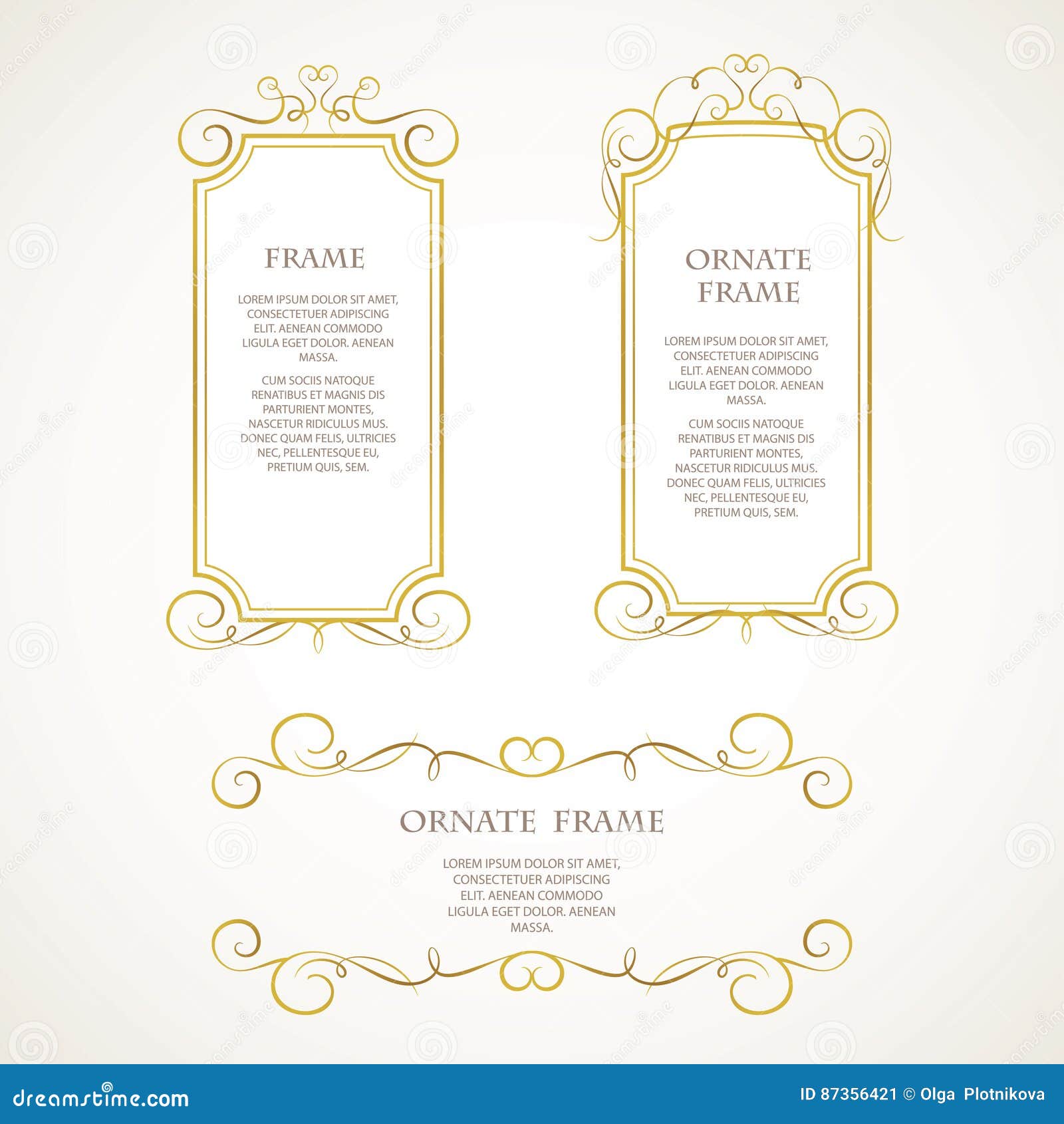 Template design frame. stock vector. Illustration of logo - 87356421