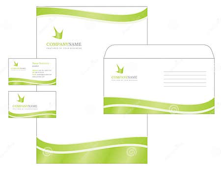 Template Design with Logo, Blank, Visiting Card a Stock Vector ...