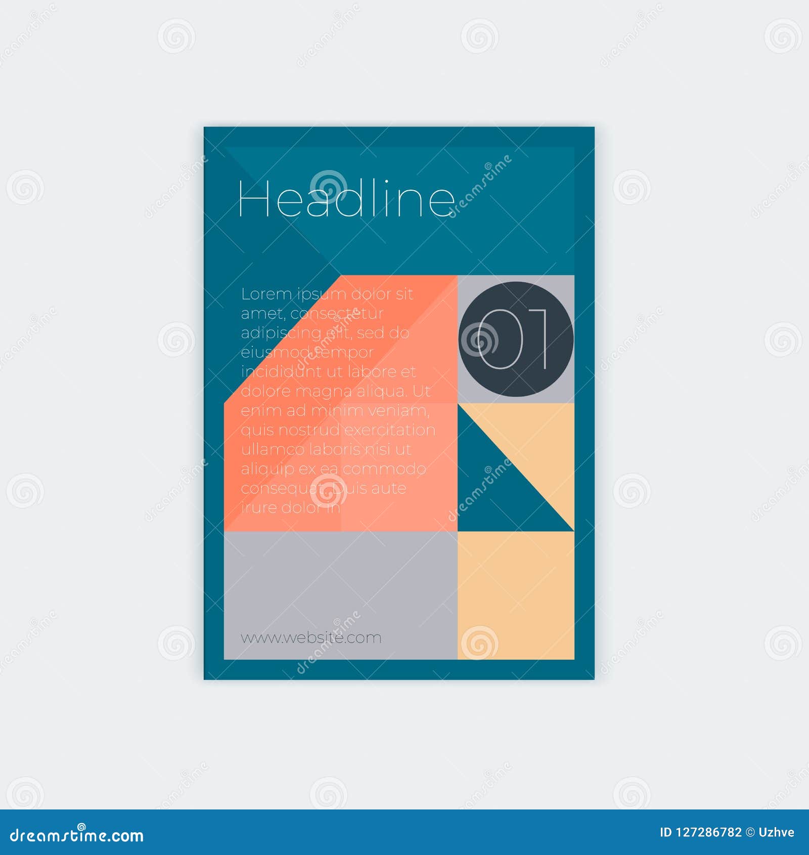 Template Design for Vertical Abstract Cover A4. Stock Vector ...