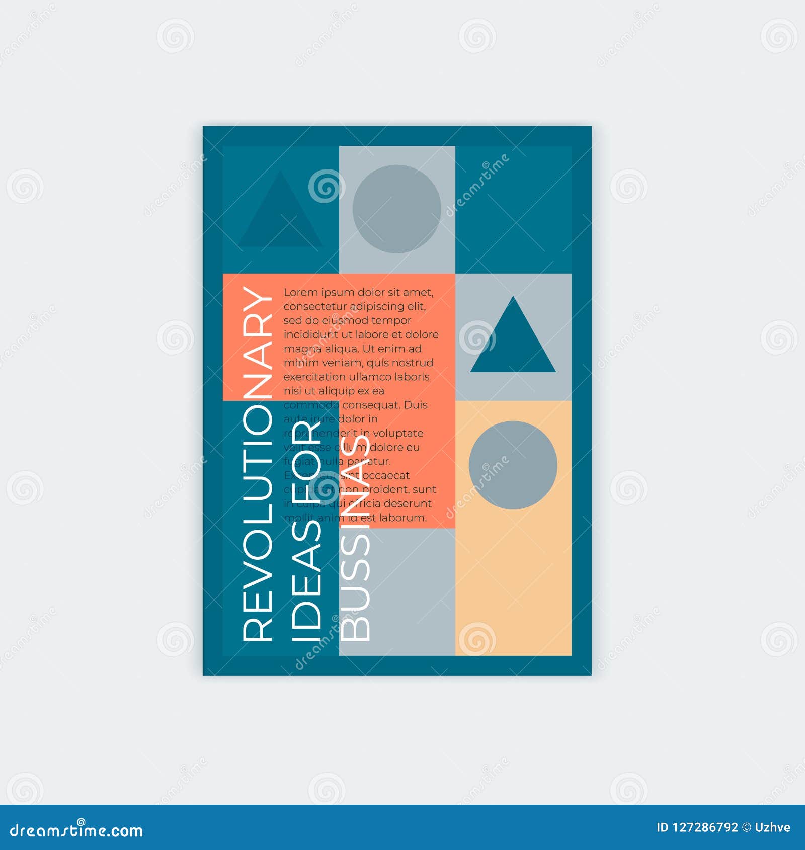 Template Design for Vertical Abstract Cover A4. Stock Vector ...