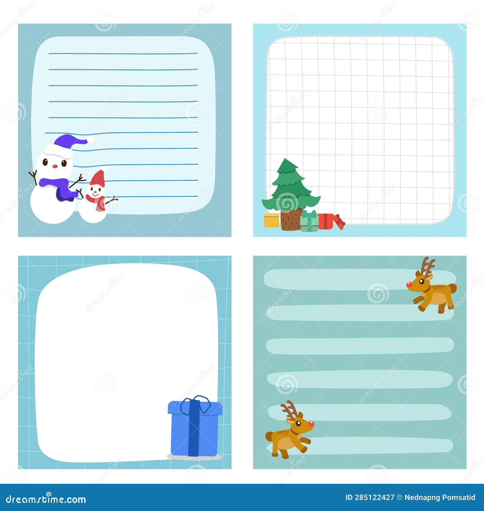 Template Design in Winter Theme. Vector Illustration Stock Vector ...