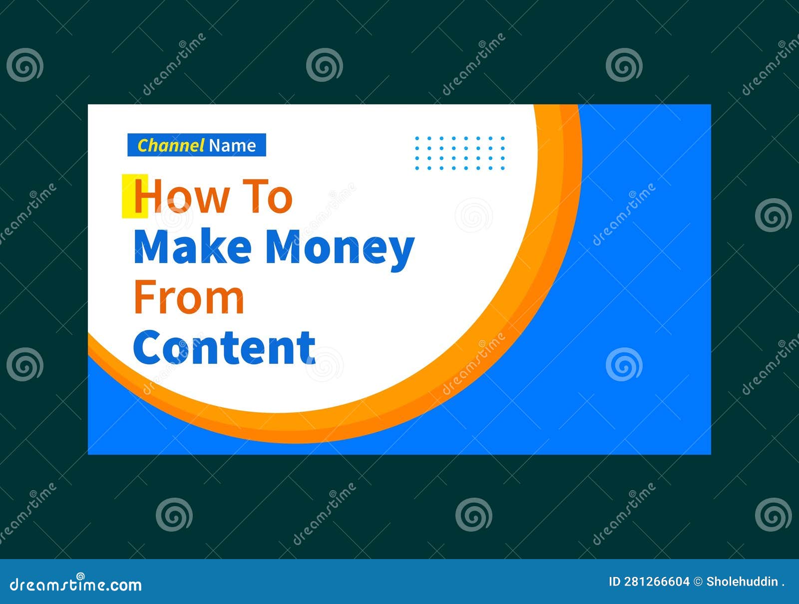 Template Design for Youtube Stock Vector - Illustration of multimedia ...