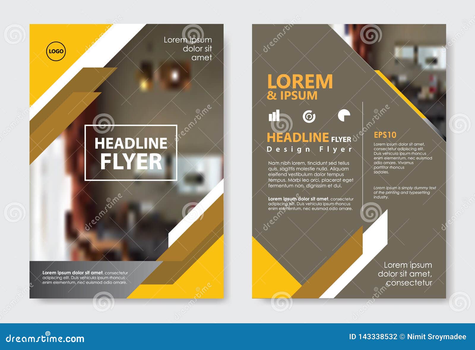 Template Diagonal Lines Abstract Design Magazine Brochure Flyer Booklet ...