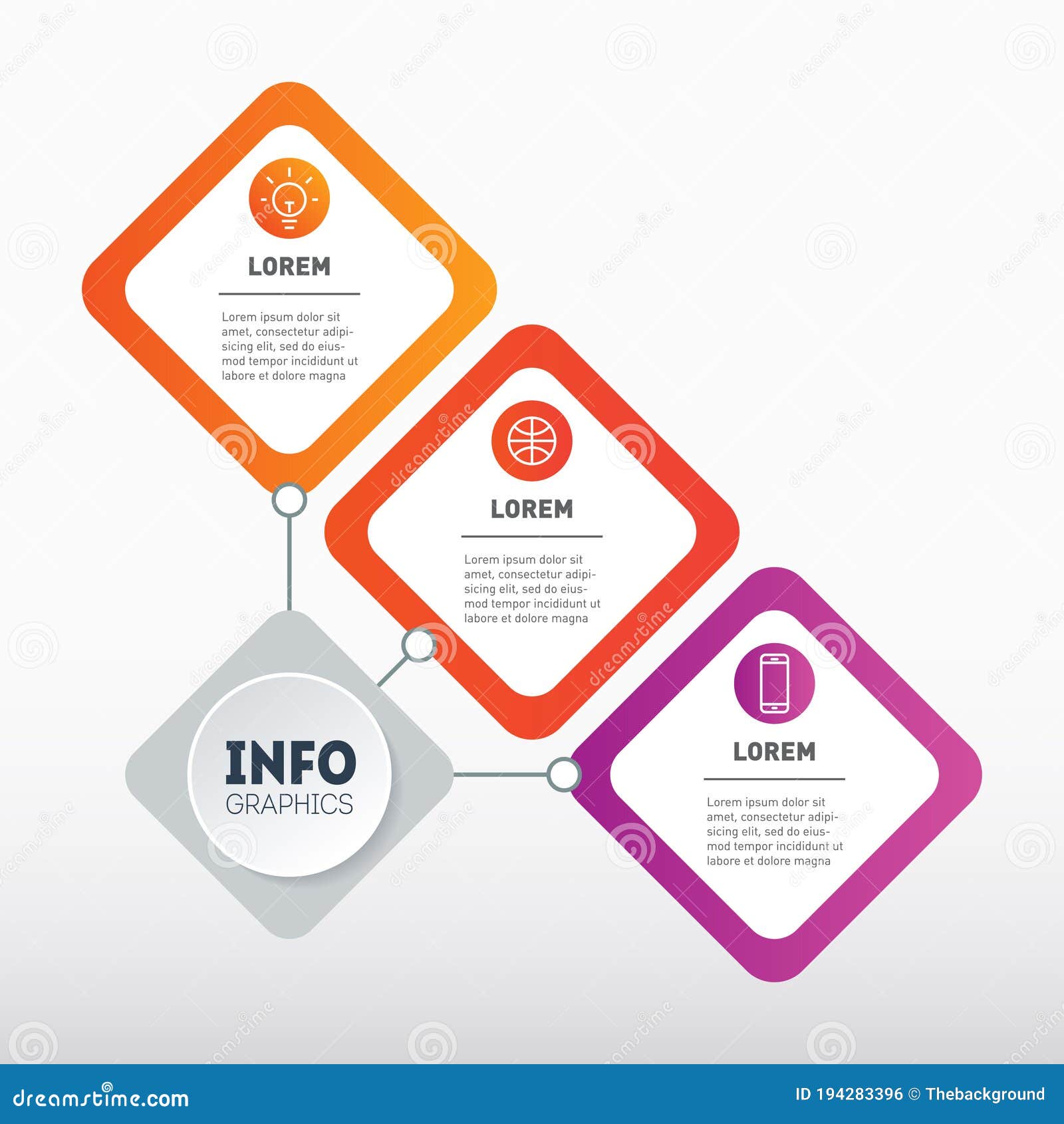Template of Diagram or Mindmap. Sector Infographics of Technology or ...