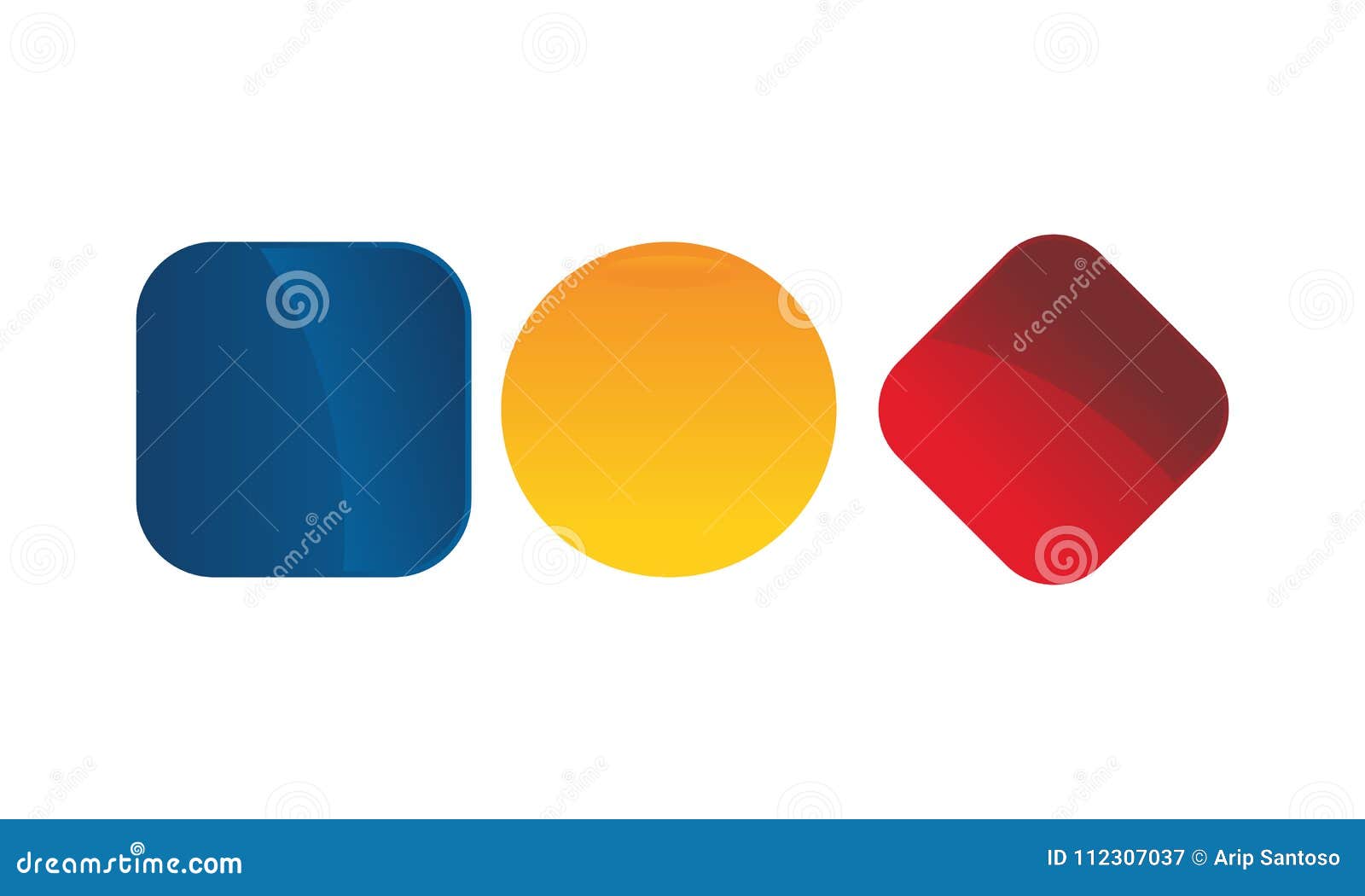 Template Emblem Blank Set stock vector. Illustration of brand - 112307037