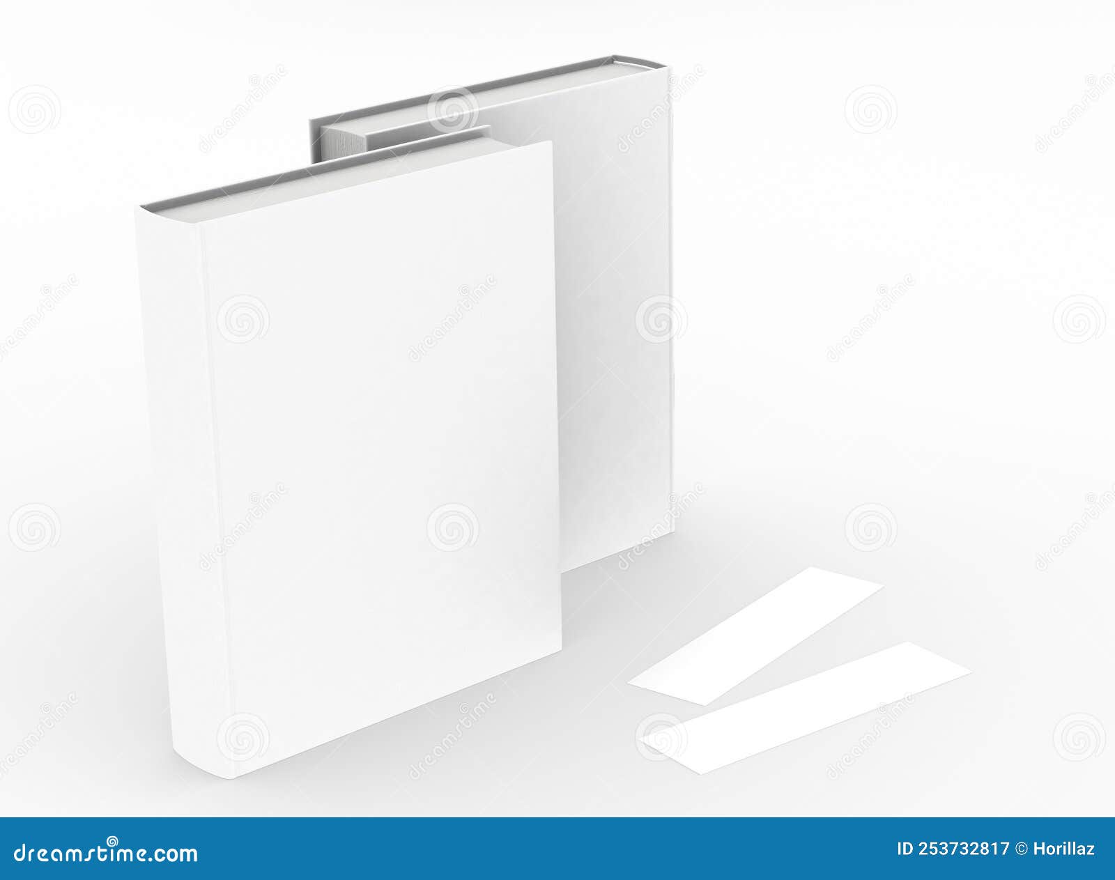 Template Empty Book Mockup Set Stock Illustration - Illustration of ...