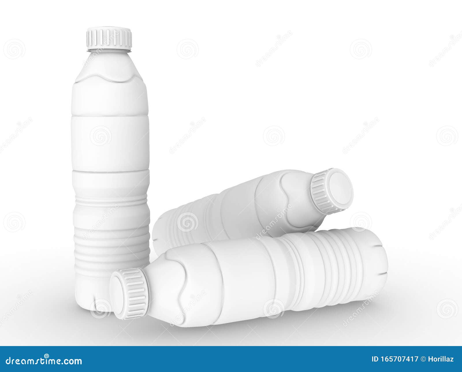 Template Empty Bottle Mockup White Background Stock Illustration ...
