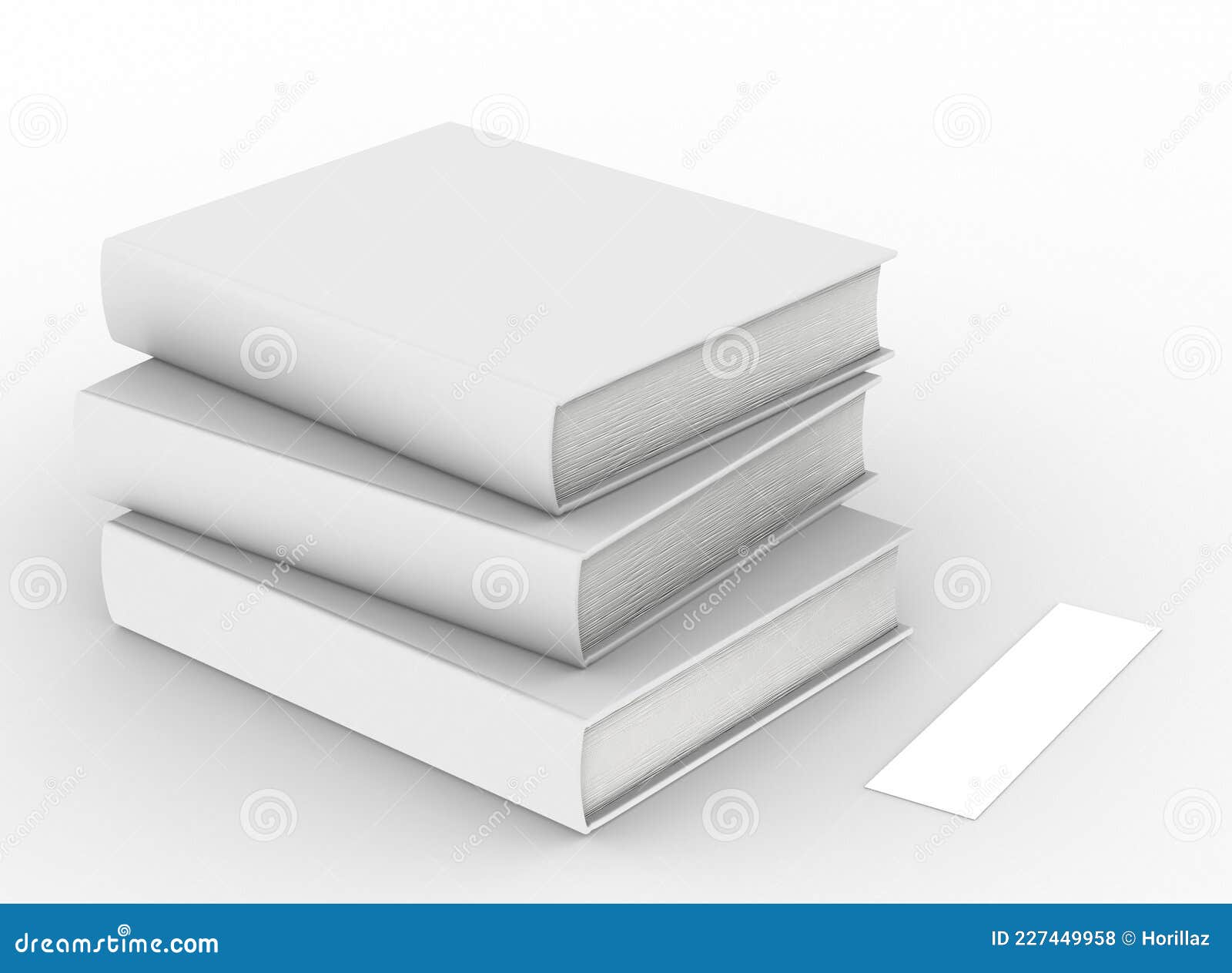 Template Empty Hardcover Book Mockup Set Stock Illustration ...