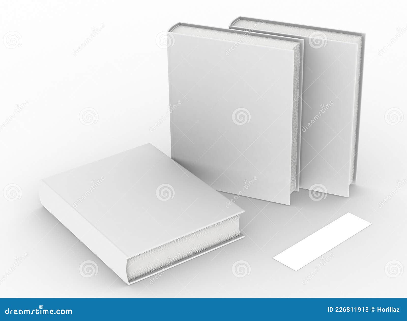 Template Empty Hardcover Book Mockup Set Stock Illustration ...