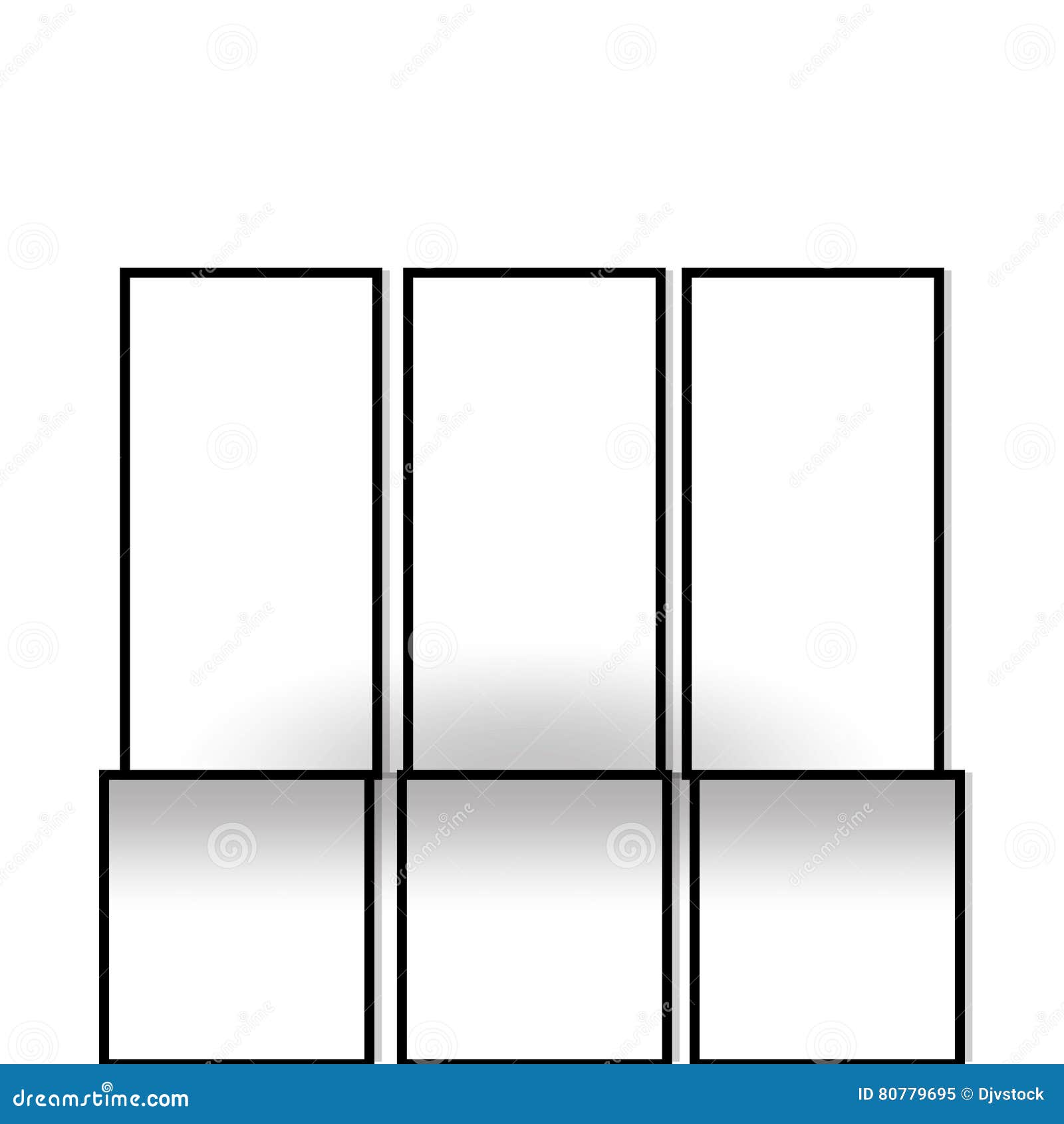 Template empty infographic stock vector. Illustration of black - 80779695