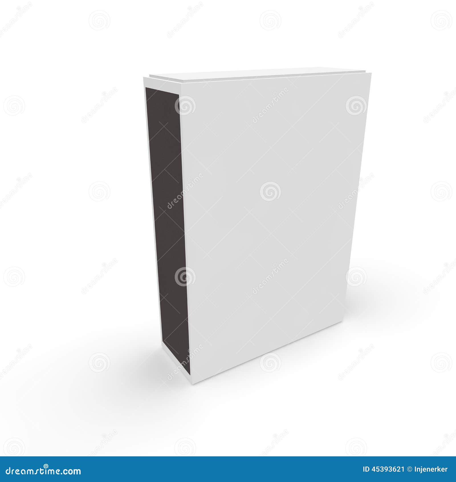 Matchbox, Empty Package For Match Sticks In Top And Perspective View ...