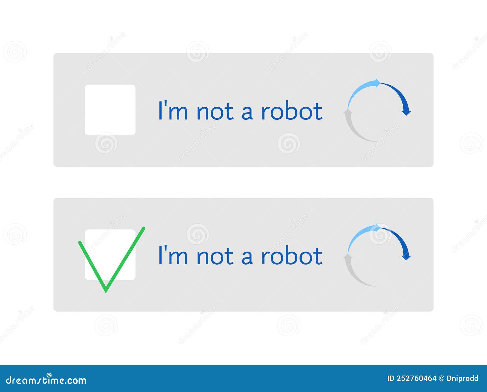 Template For Entering Captcha I`m Not A Robot Cartoon Vector ... Template For Entering Captcha I`m Not A Robot Cartoon Vector ...