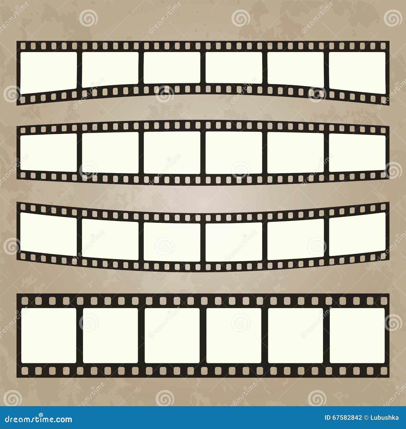 Template film roll stock vector. Illustration of cinematography - 67582842