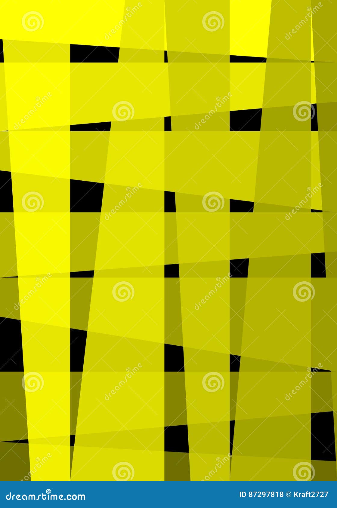 Template Flyer Booklet with Yellow Ribbon Stock Vector - Illustration ...