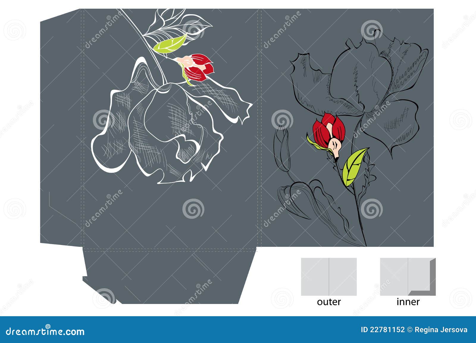 Template for folder stock vector. Illustration of decorative - 22781152