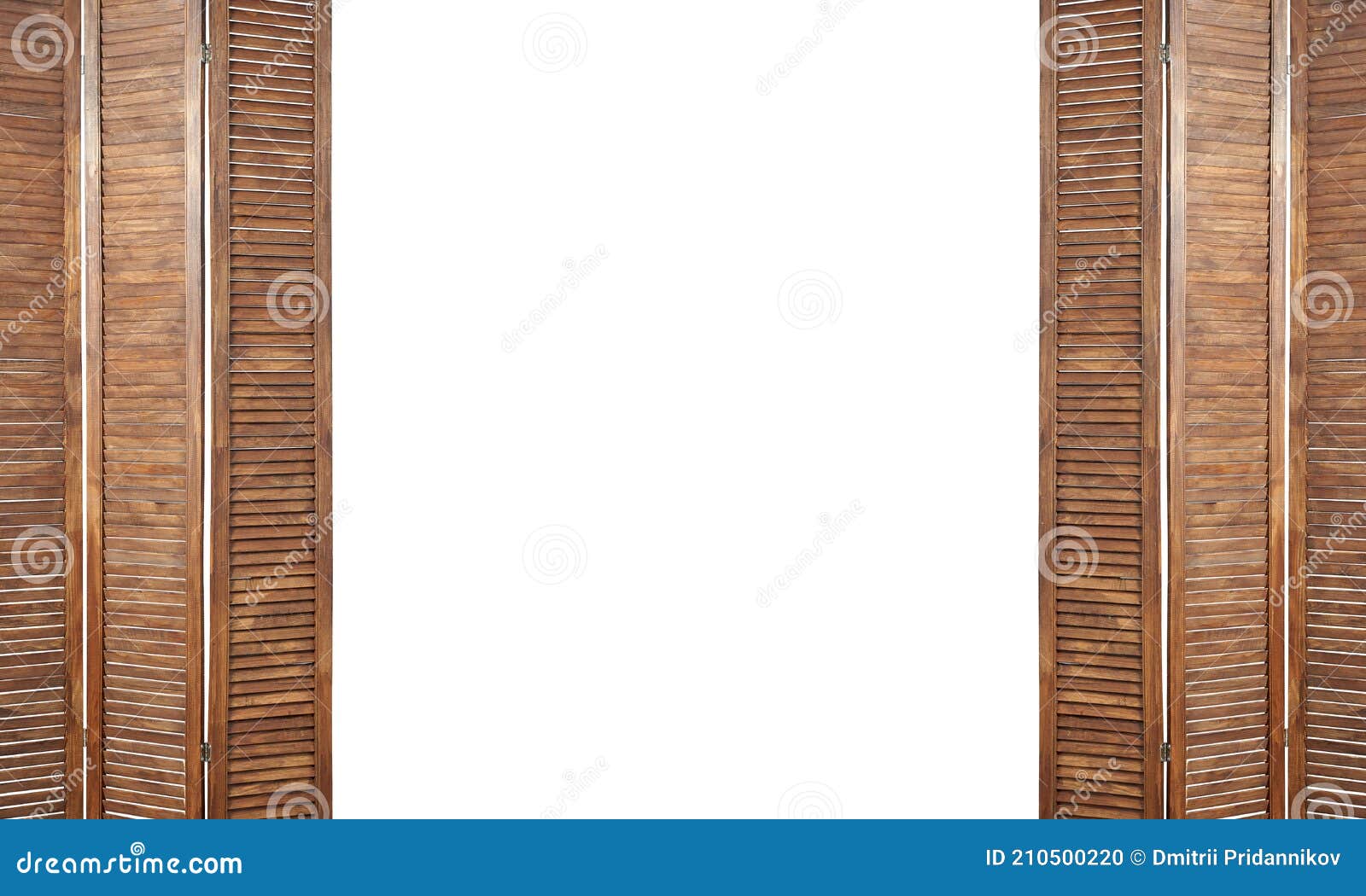 Template with Folding Wooden Sashes in Rustic Style Stock Photo - Image ...