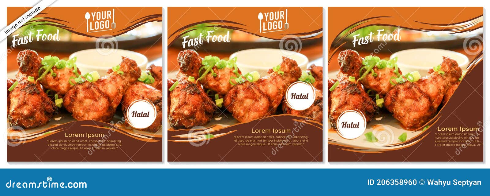Template for Food Post Design Stock Vector - Illustration of design ...