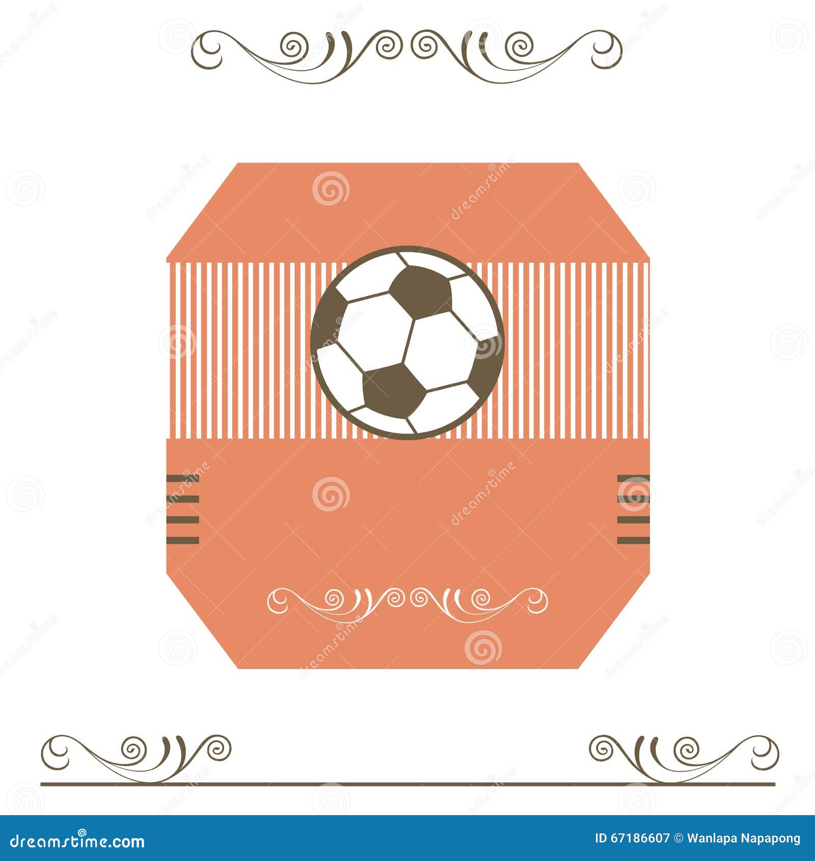 Template Football Label Set Stock Vector - Illustration of banner ...