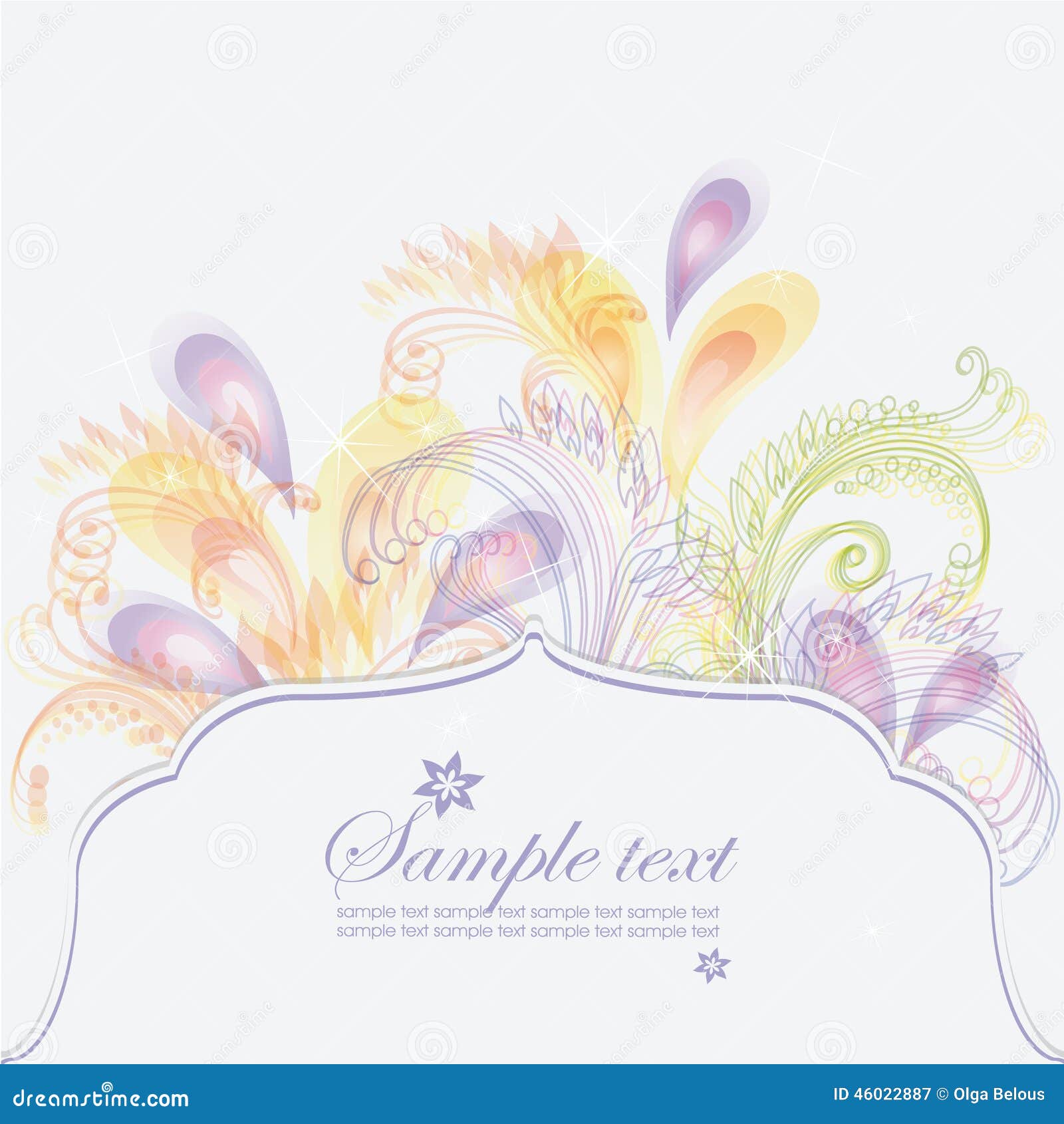 Template Frame. Abstract Background. Vector Stock Vector - Illustration ...
