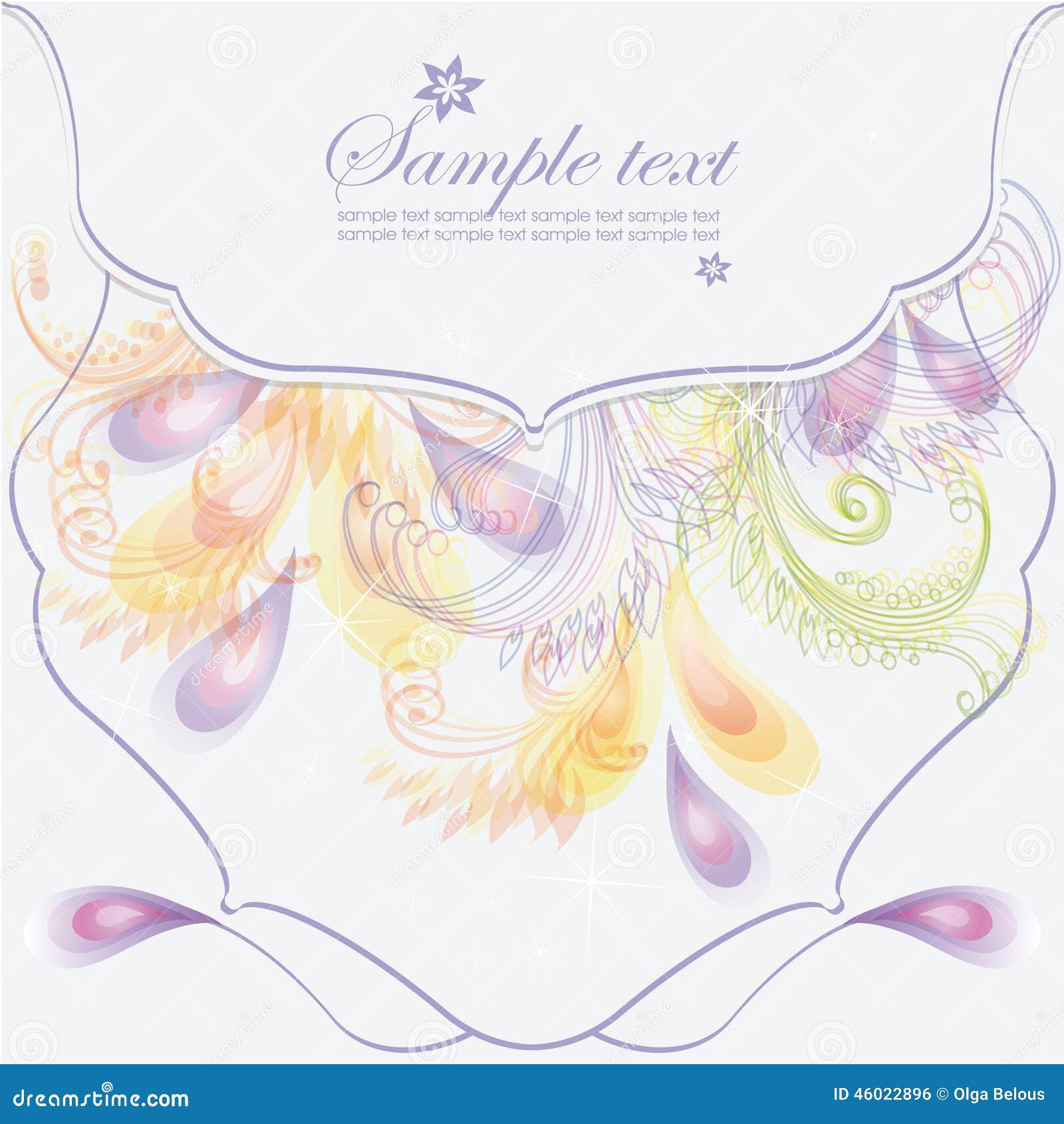 Template Frame. Abstract Background. Vector Stock Vector - Illustration ...