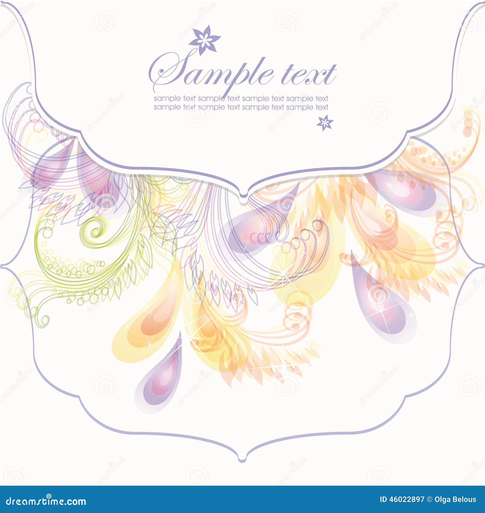 Template Frame. Abstract Background. Vector Stock Vector - Illustration ...