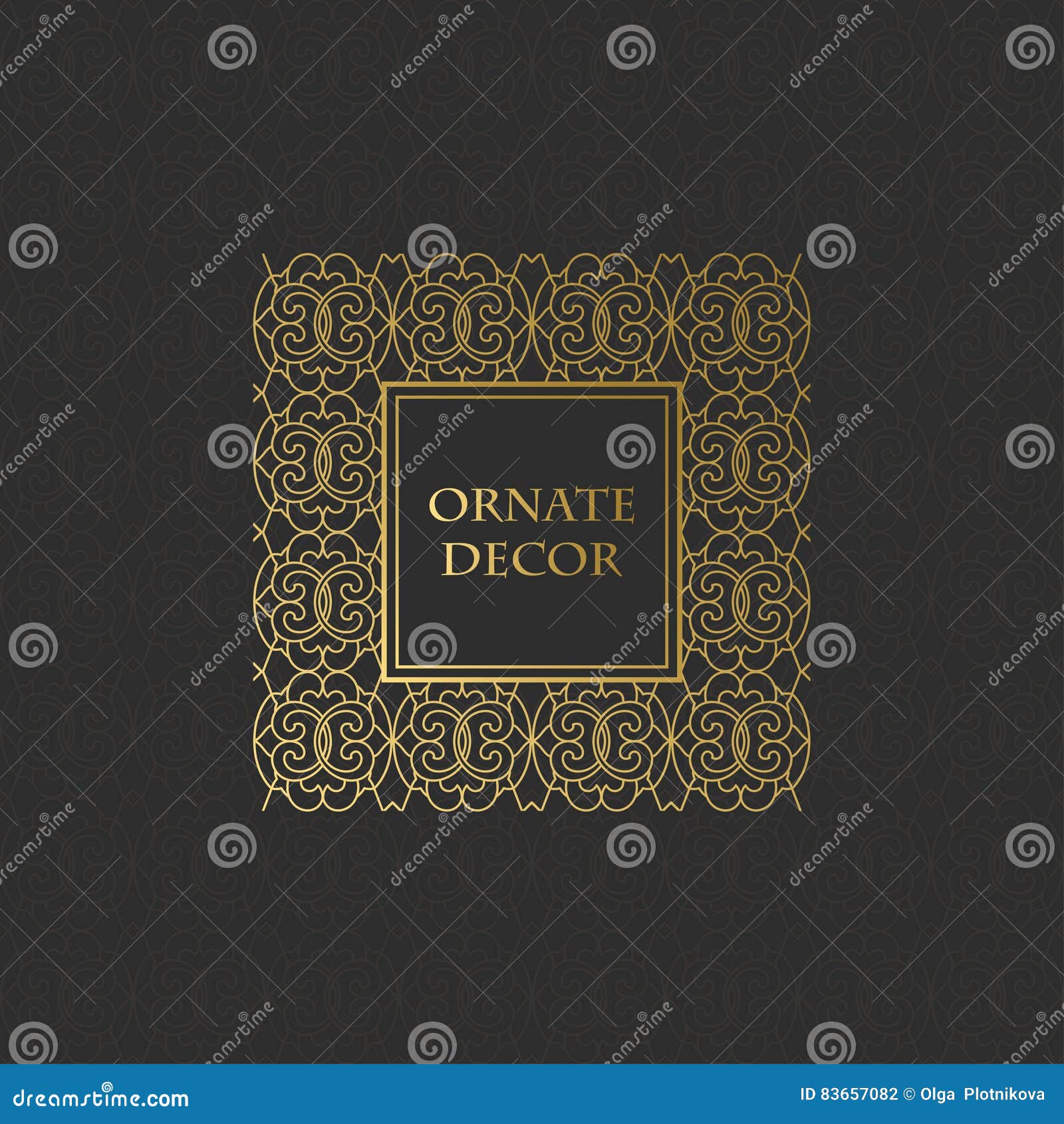 Template frame background. stock vector. Illustration of packaging ...