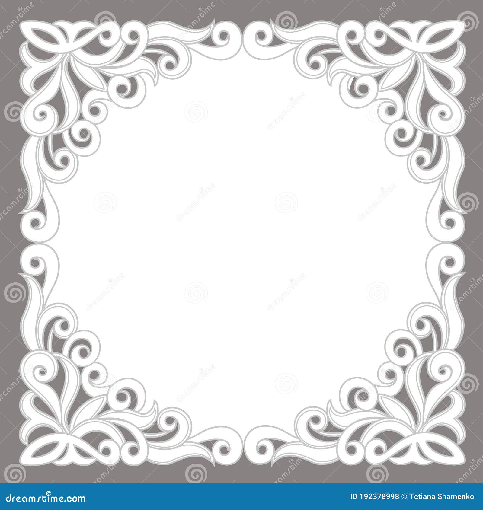 Template Frame Design for Card Stock Vector - Illustration of corner ...