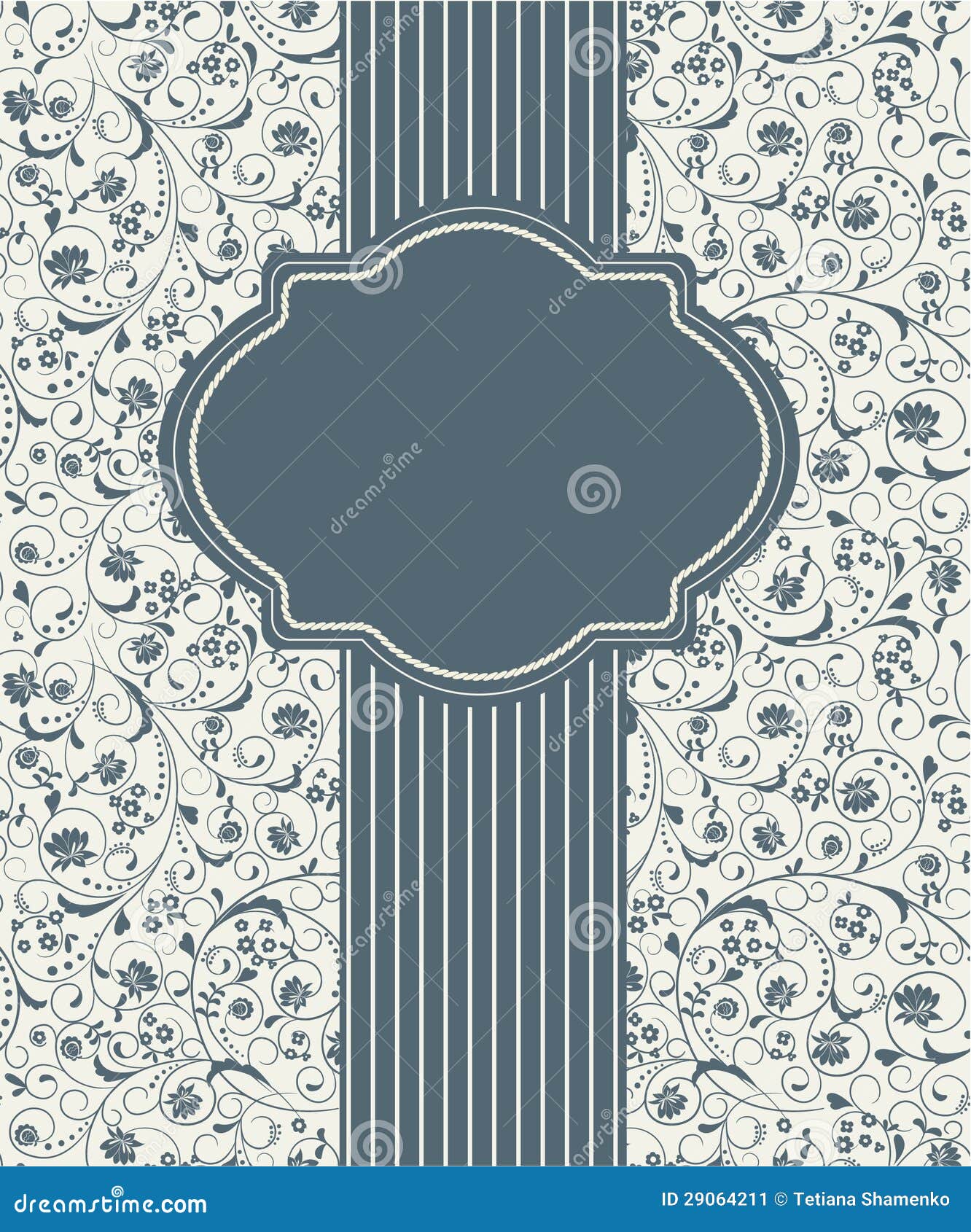 Template Frame Design for Card Stock Vector - Illustration of frame ...