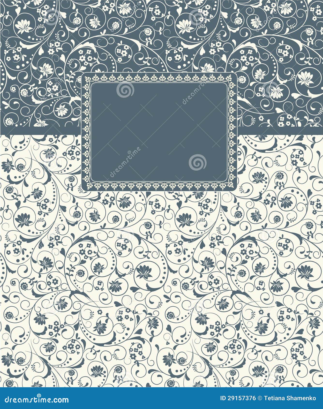 Template Frame Design for Card Stock Vector - Illustration of lovely ...