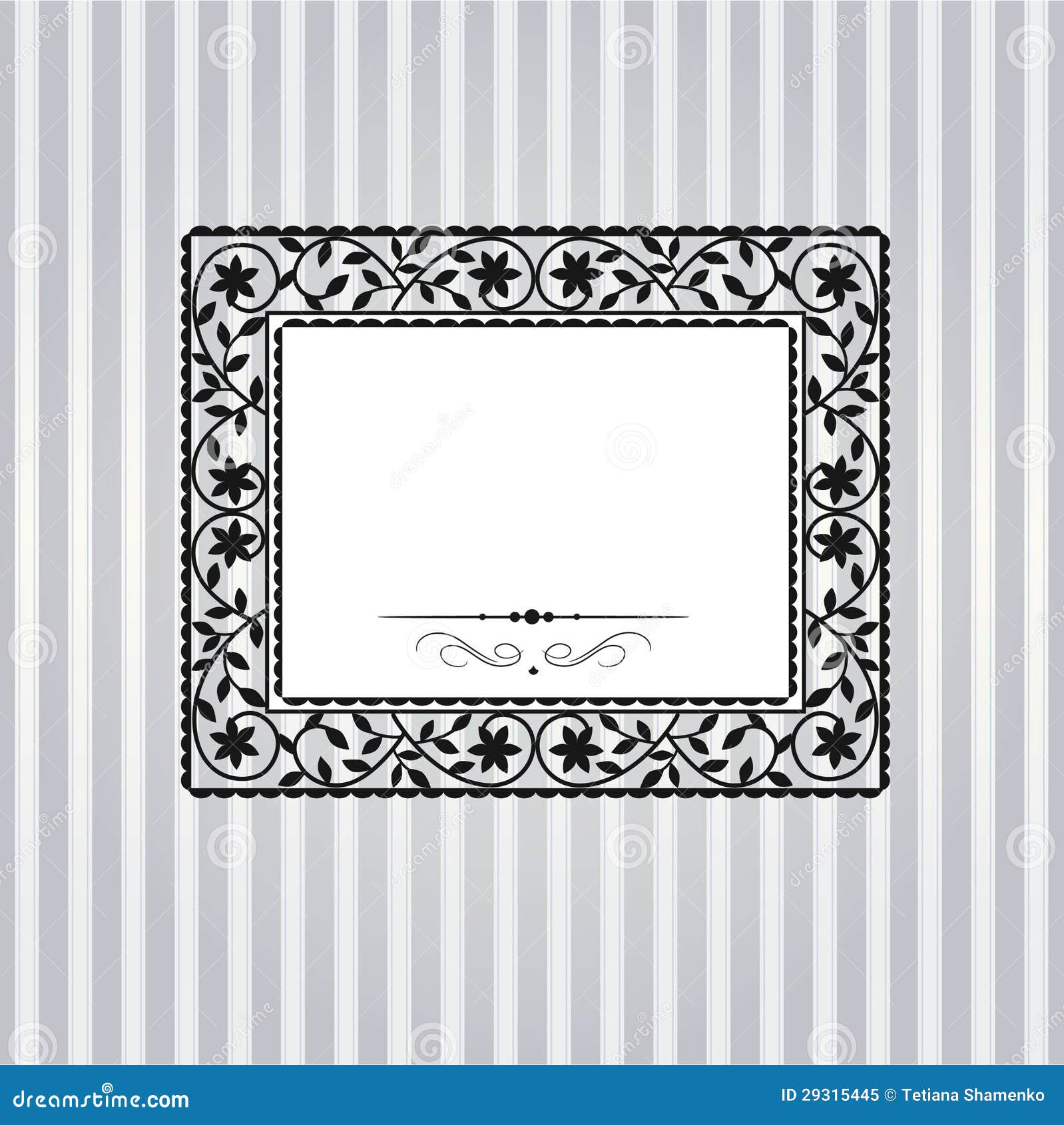 Template Frame Design for Card Stock Vector - Illustration of modern ...