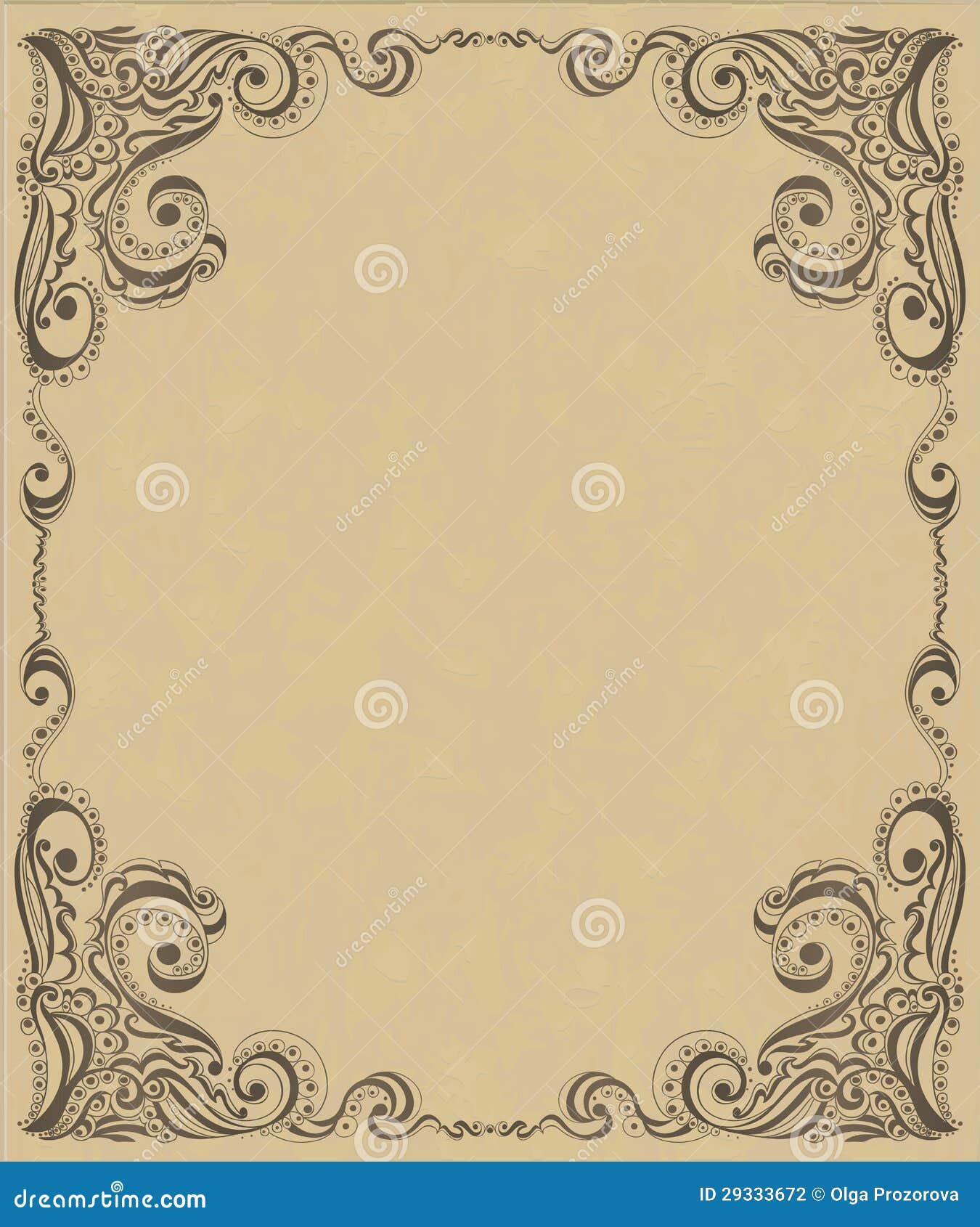 Template Frame Design for Card Stock Vector - Illustration of frame ...