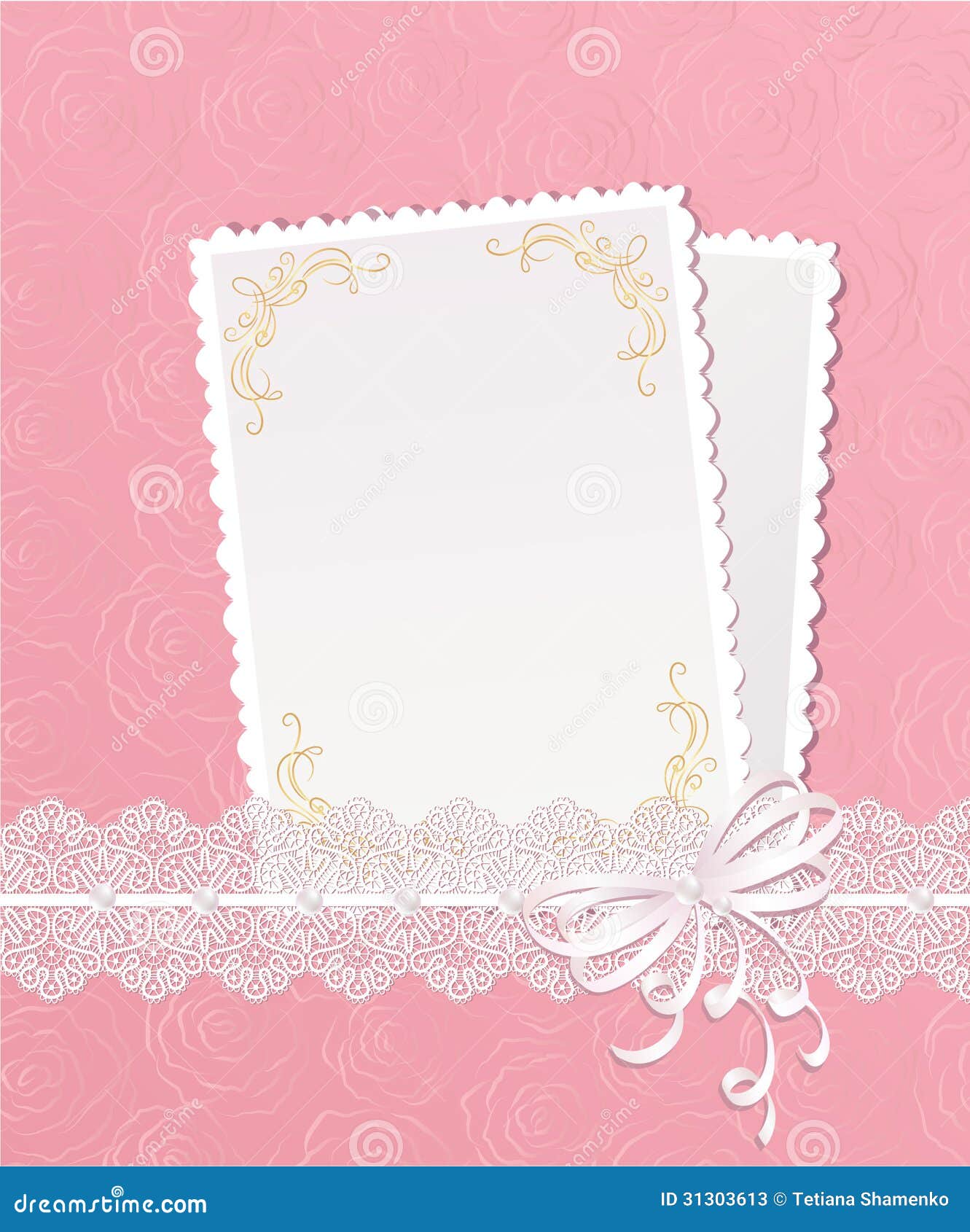 Template Frame Design for Card, [Converted] Stock Vector - Illustration ...