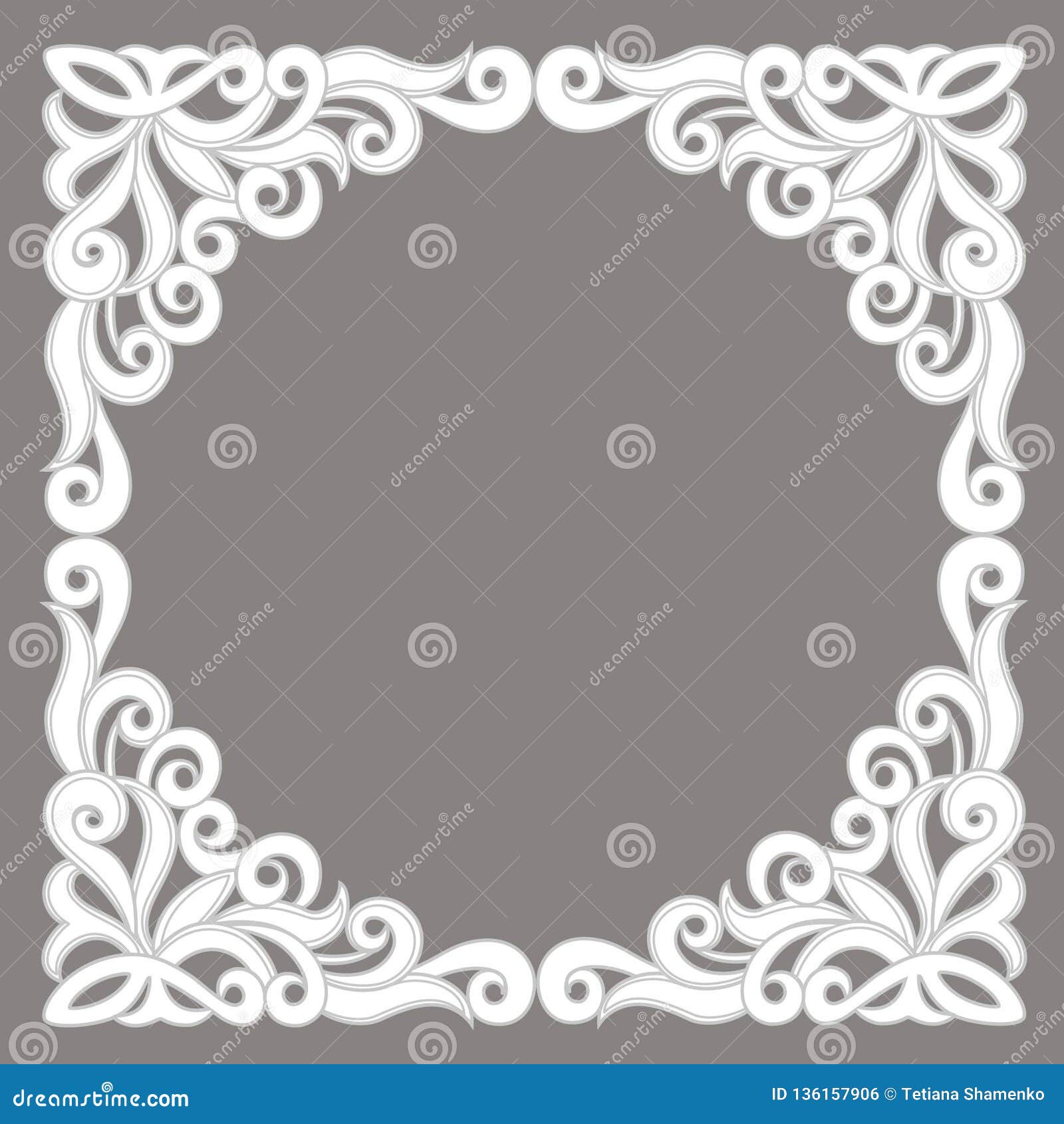 Template Frame Design for Card Stock Vector - Illustration of ...