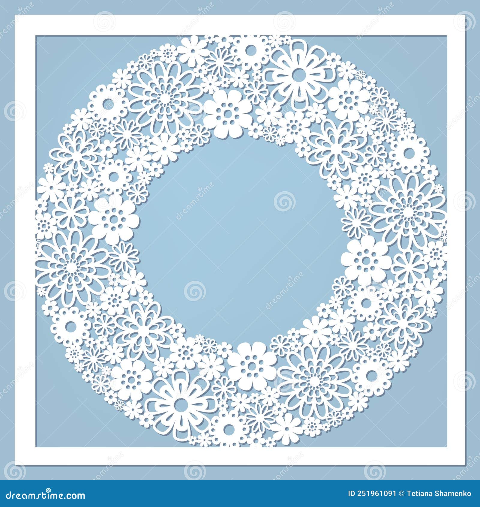 Template Frame Design for Card Stock Vector - Illustration of ...