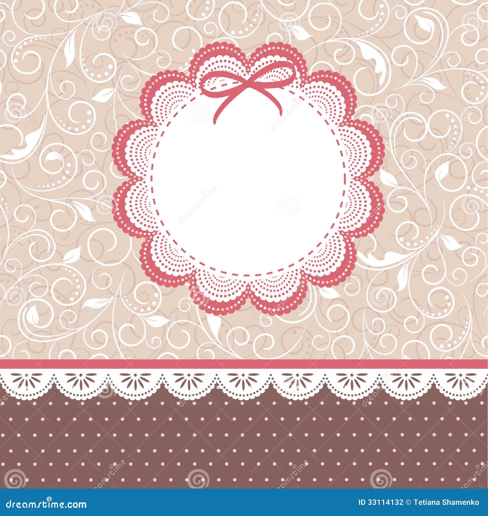 Template Frame Design for Card Stock Vector - Illustration of ...