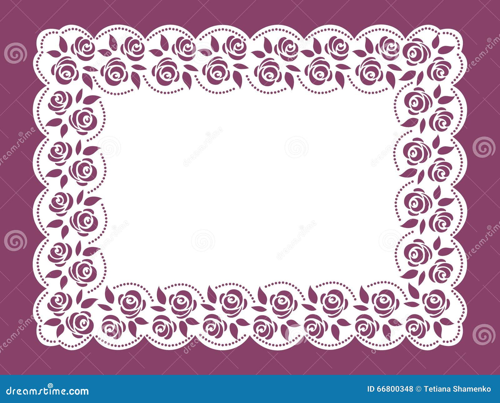 Template Frame Design for Card. Stock Vector - Illustration of doily ...