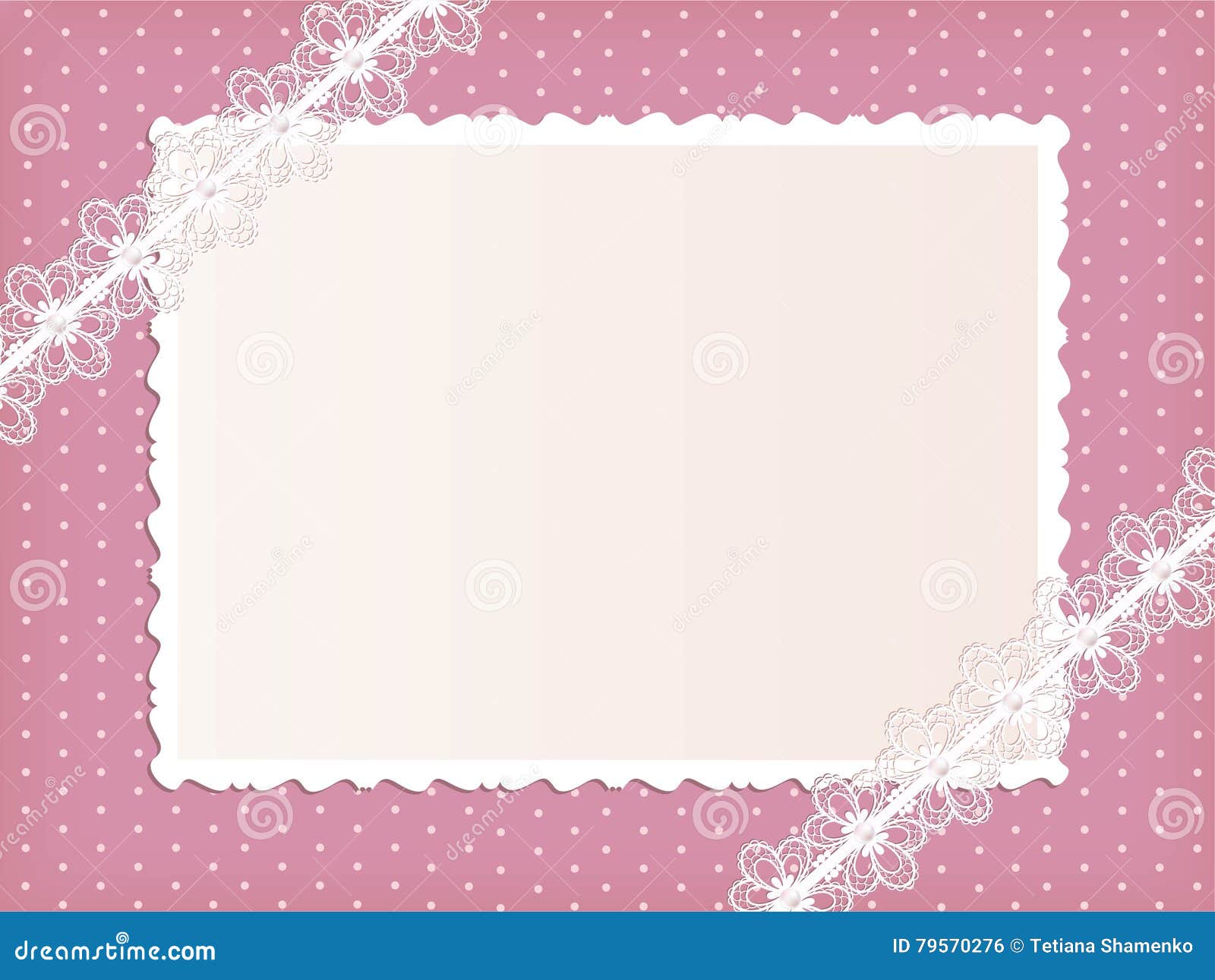 Template Frame Design for Card Stock Vector - Illustration of braid ...