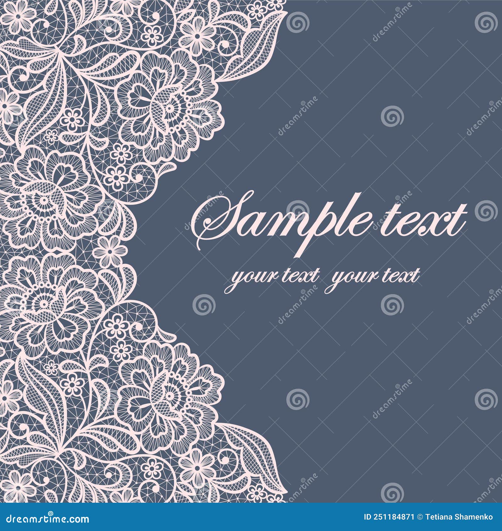 Template Frame Design for Card Stock Vector - Illustration of ...