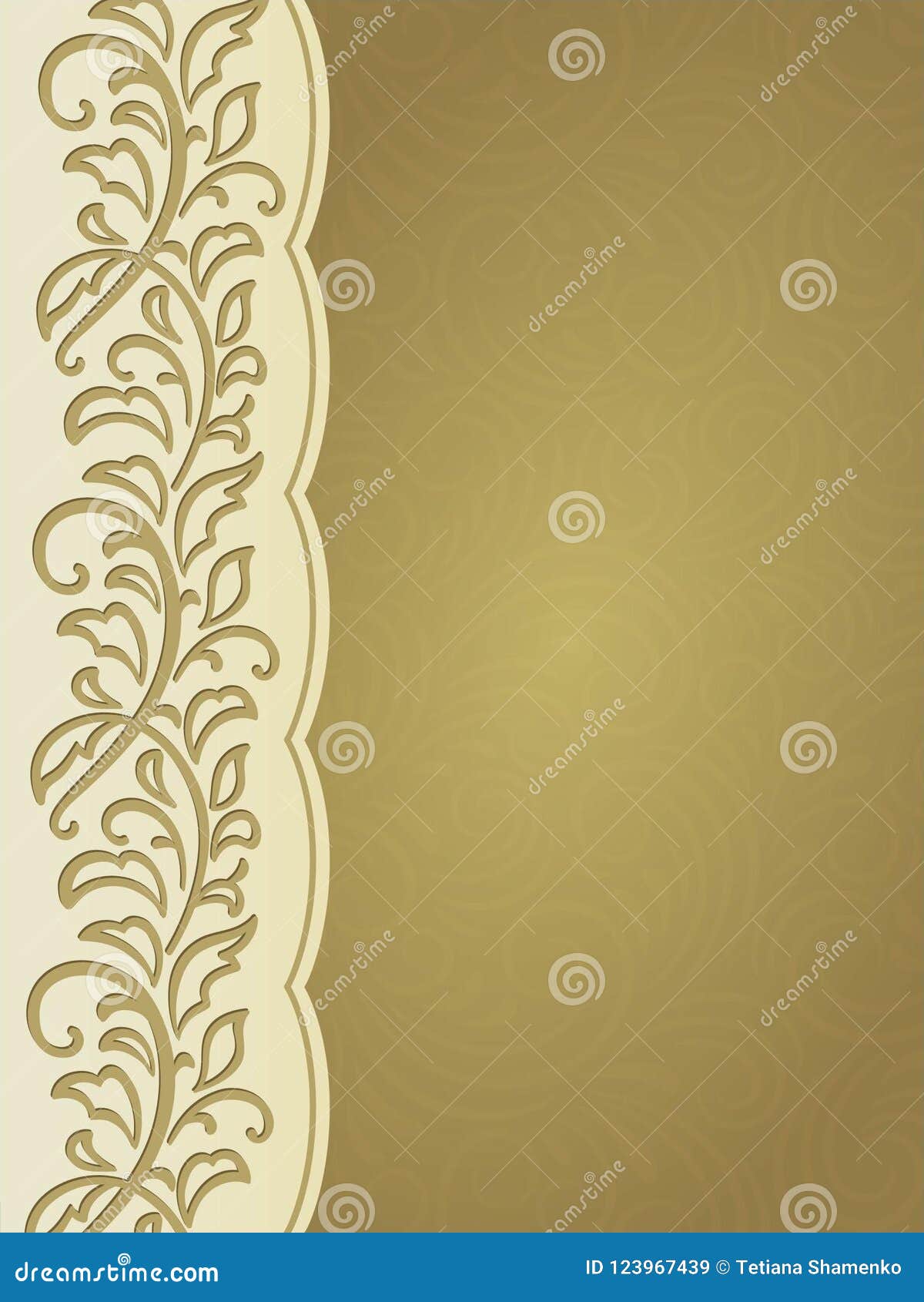 Template Frame Design for Card Stock Vector - Illustration of stain ...