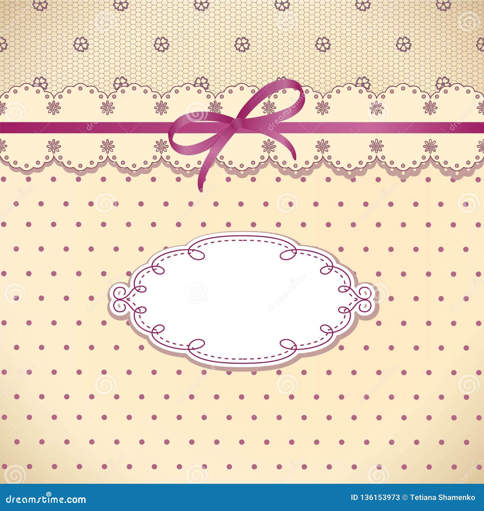 Template Frame Design for Card Stock Vector - Illustration of easter ...